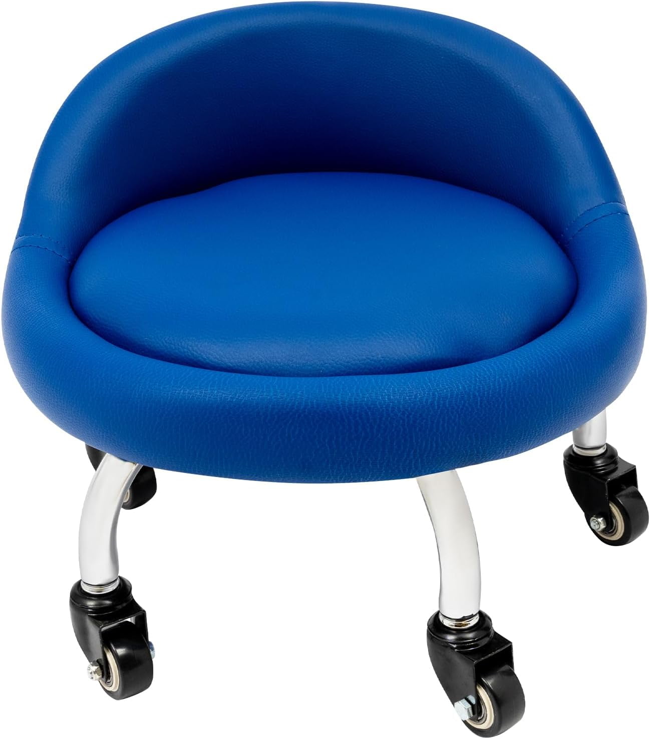 Low Height Rolling Stool with Wheels, 220lbs Low Roller Seat Stool ...