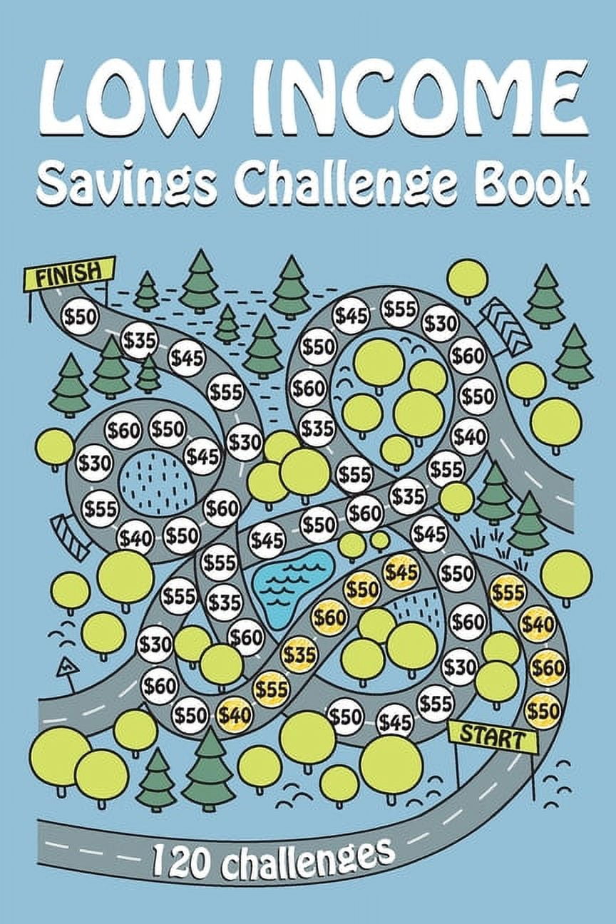 Low Income Savings Challenge Book: 120 Fun Money Saving Challenges Planner, (Paperback ...