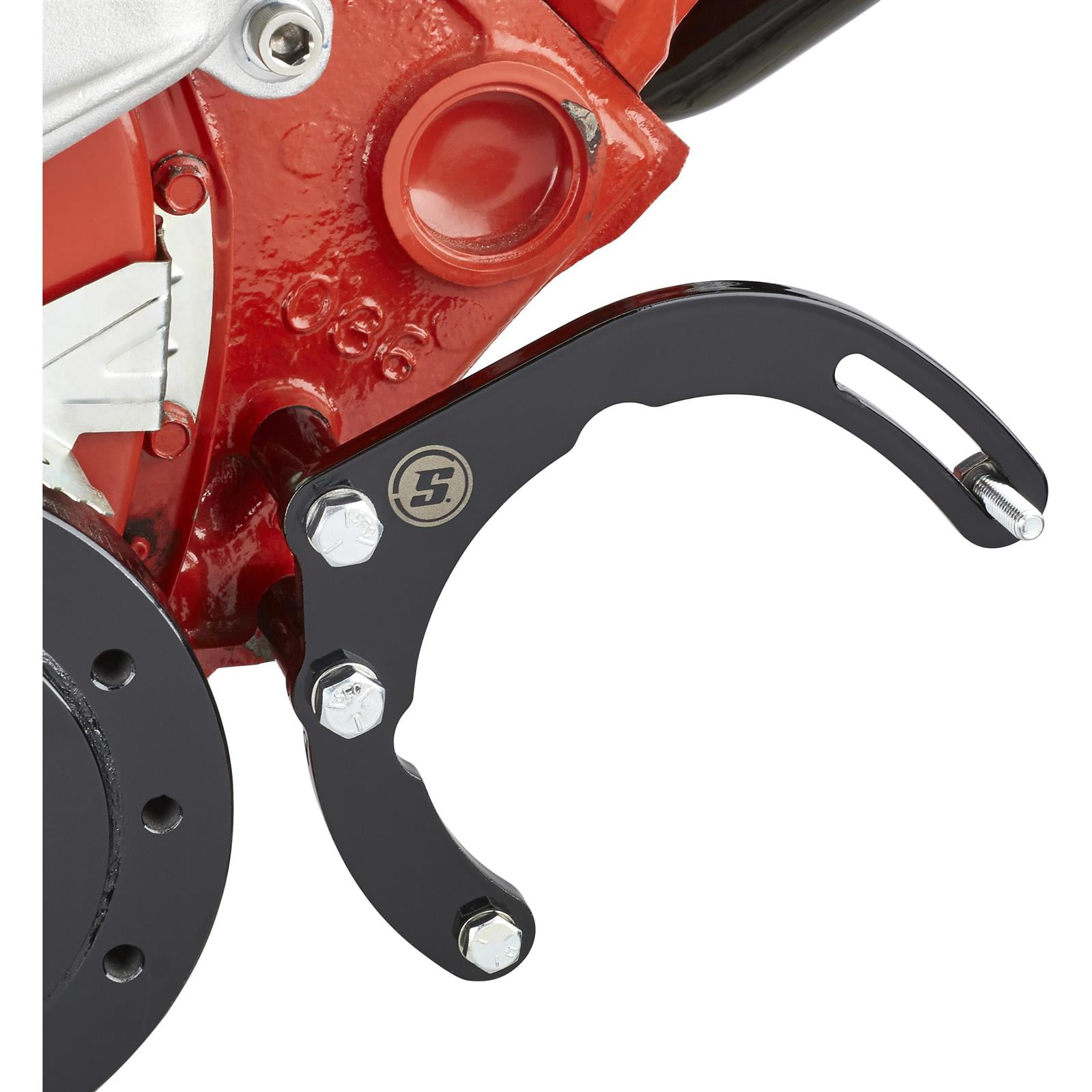 SBC Low Mount Alternator Bracket for Mini Race, Black Powder-Coated ...