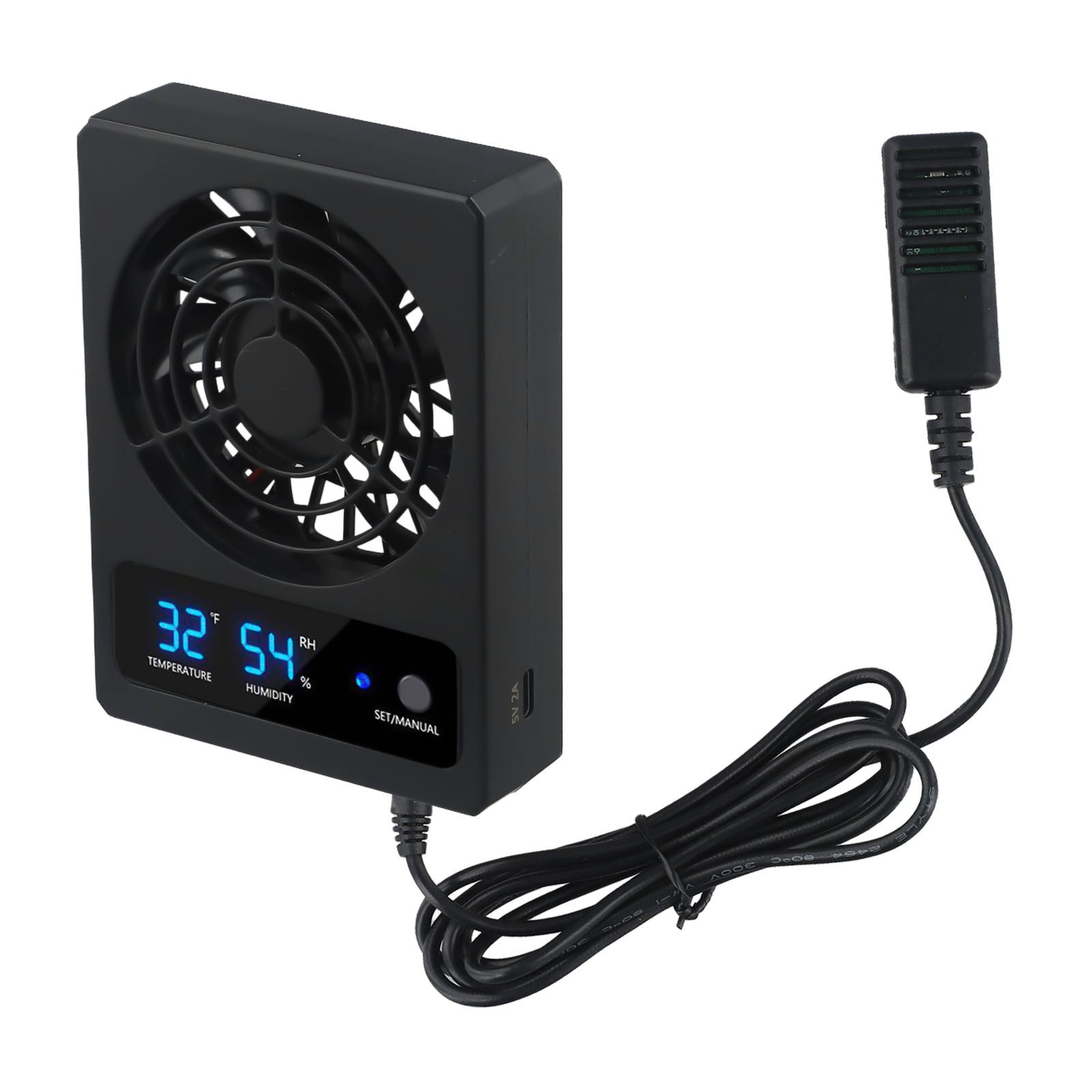 Low Noise Ventilation Fan Smart Cooling Fan with Led Display for ...