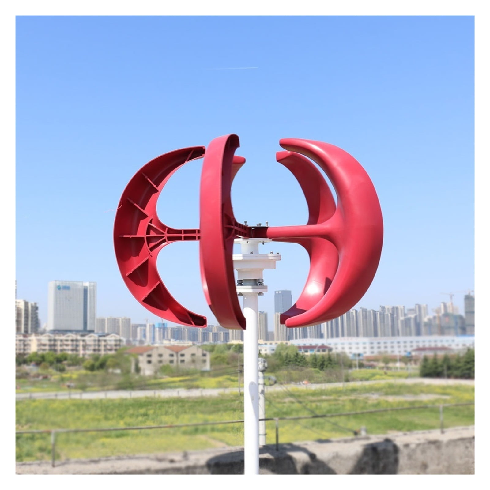 Low Noise Windmill 3000W Vertical Axis Wind Turbine Generator 12V 24V ...