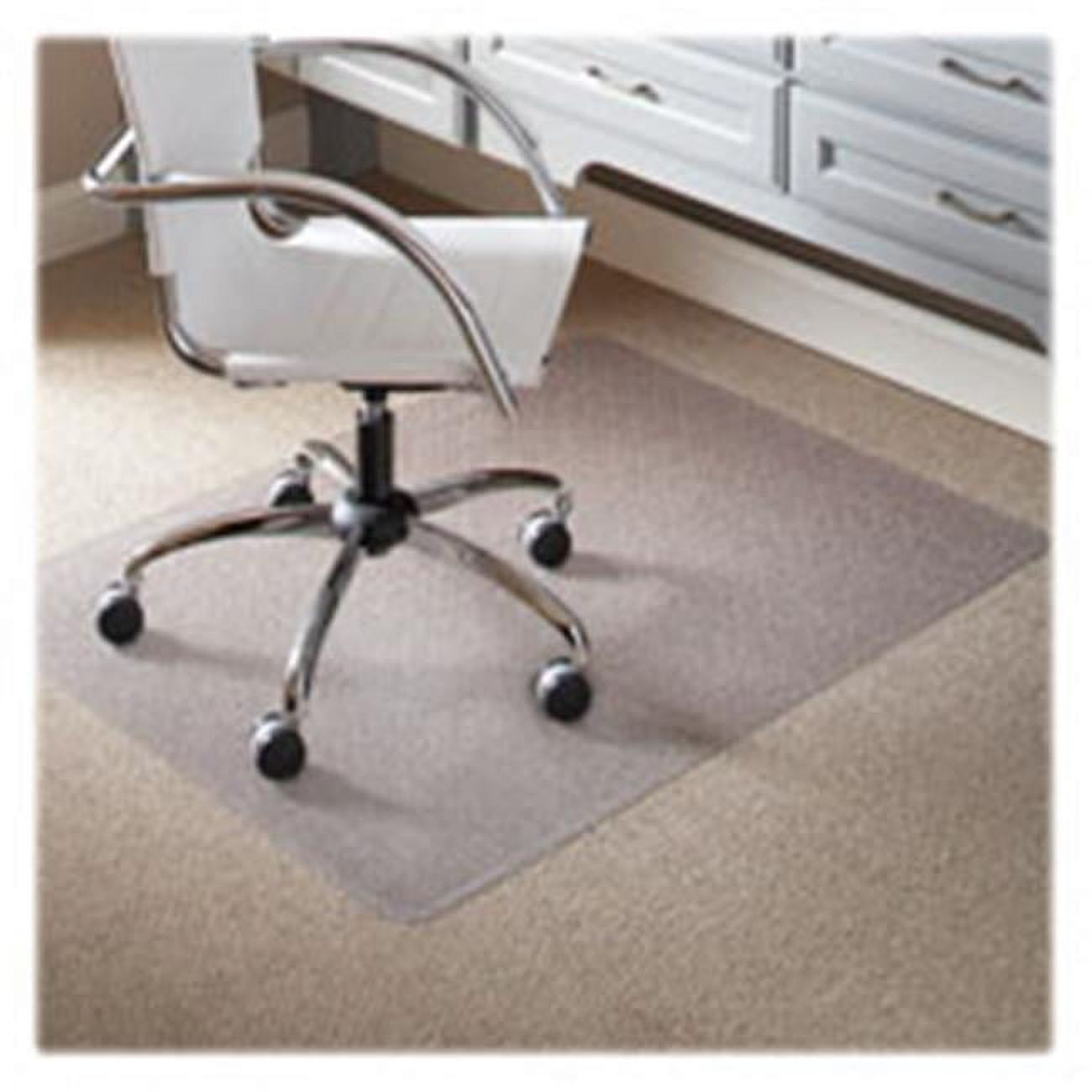 Low Pile Chairmat, Cleats, Rectangular, 46 in. x 60 in., Clear ...