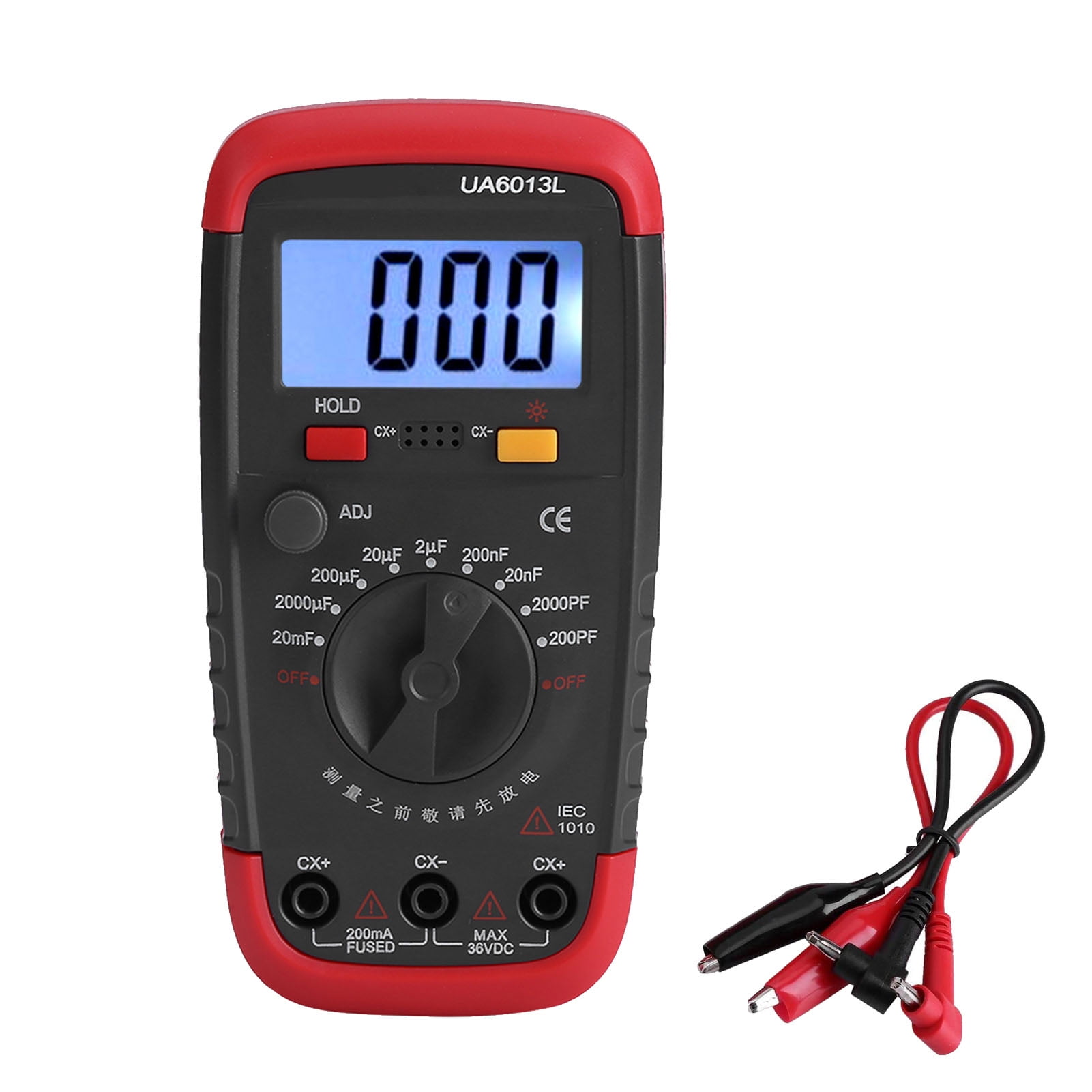 Battery Powered Capacitance Meter Tester Capacitan, Backlighting ...