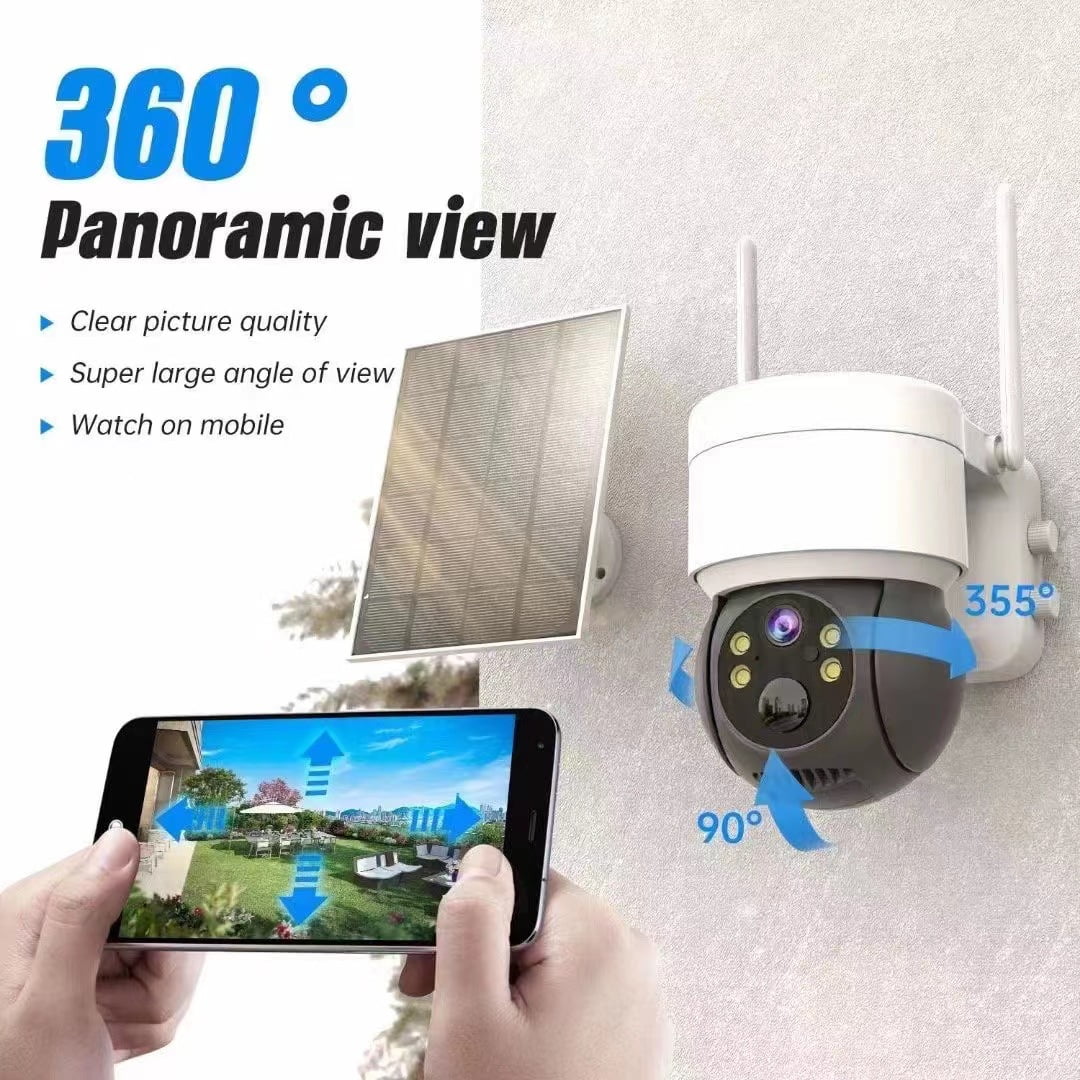 Low Power Consumption Solar Camera 4 Million HD Indoor and Outdoor ...
