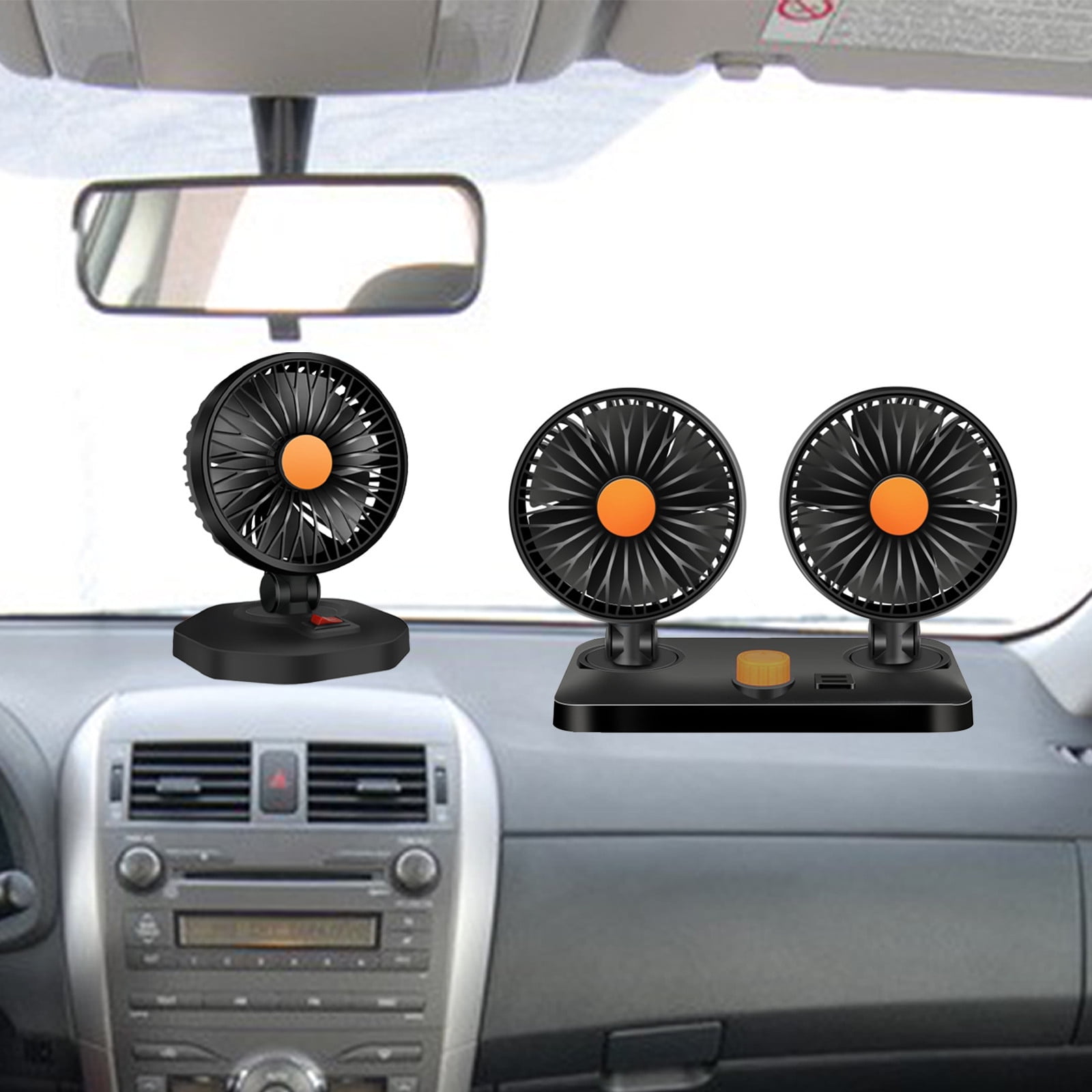 Low Price Guarantee, 6-Blade Car Fan, 2-Speed Air Circulator, Multi ...
