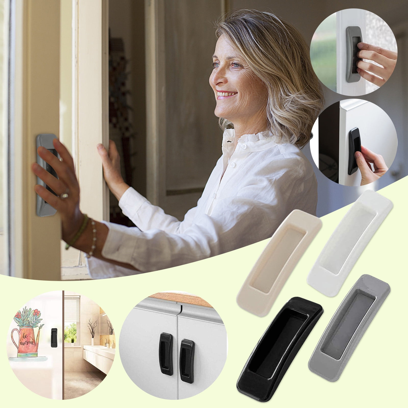 Low Price Guarantee, Drawer Handle Stickers, 4PCS Self-Stick Cabinet ...