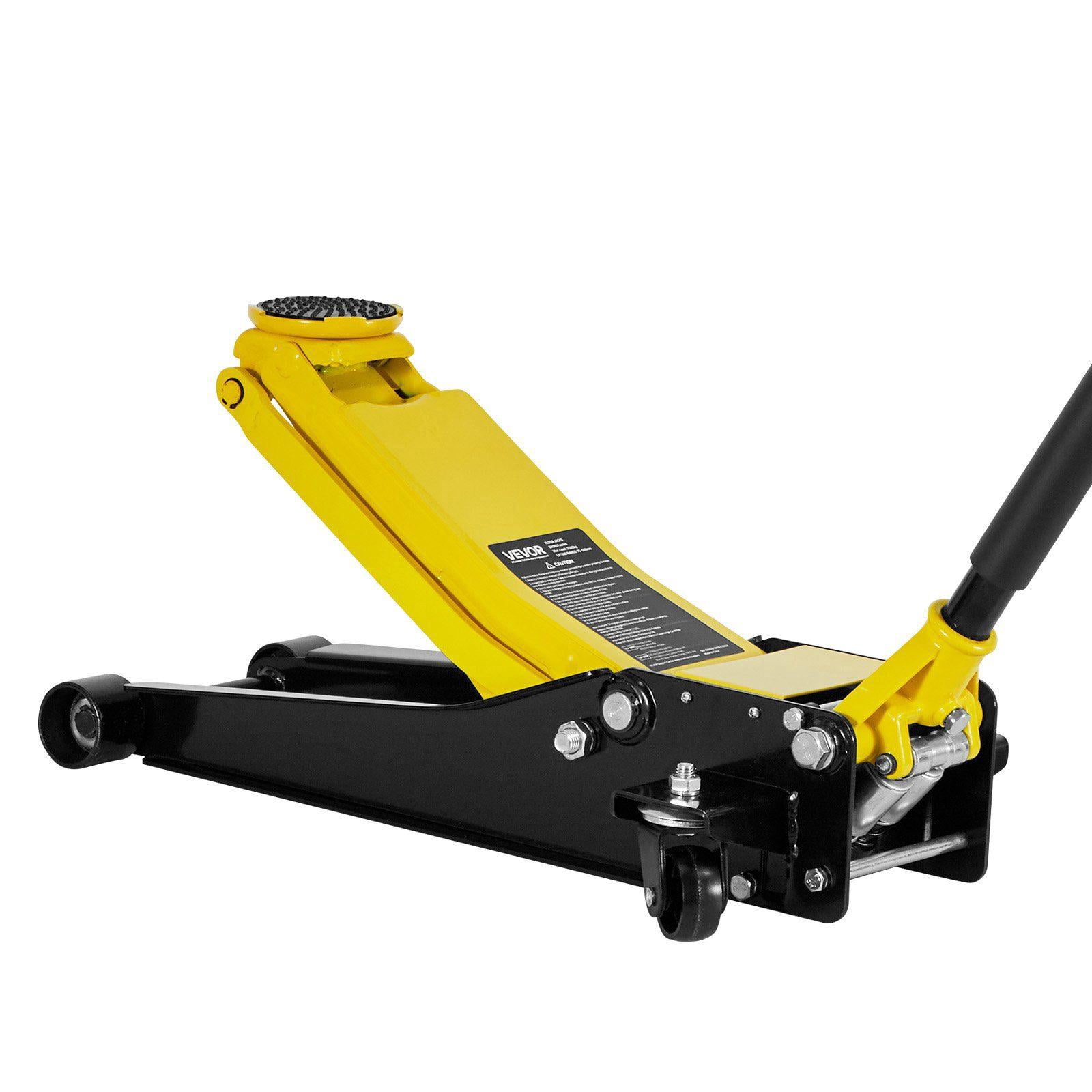 Low Profile 2 Ton 4400 lb Steel Racing Floor Jack Dual Piston Rapid ...