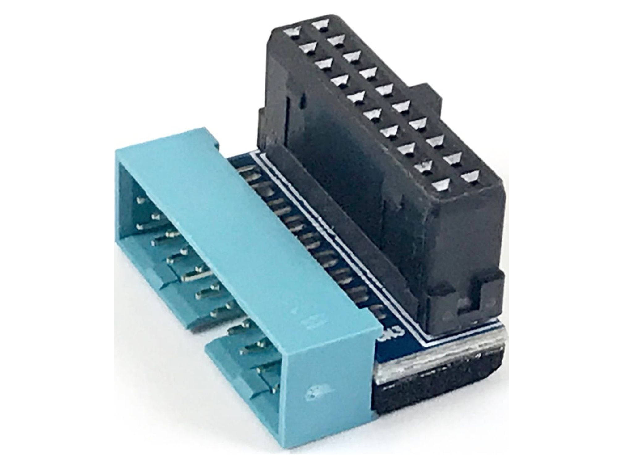 Low Profile 20 Pin USB 3.0 Male to Female, Computer Adapter Cable Card ...