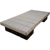 Patriot Docks 16 Ft Straight Truss Boat Support Docks with Gray ...