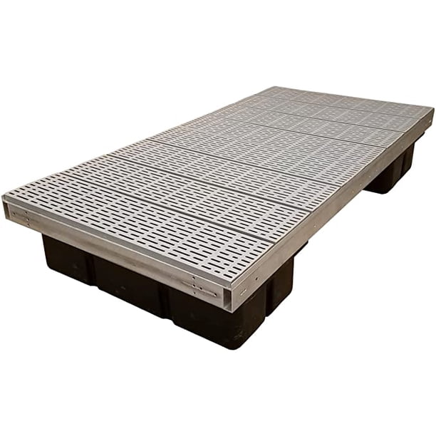 Low Profile Floating Platform Section with GRAY Poly Decking - Walmart.com