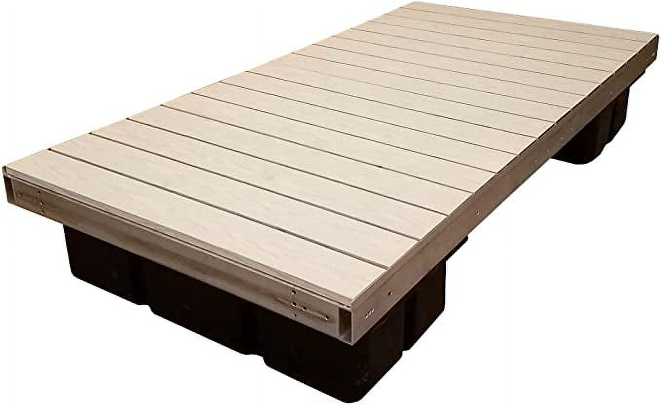 Low Profile DOCK: Floating Platform Section with Aluminum Decking ...