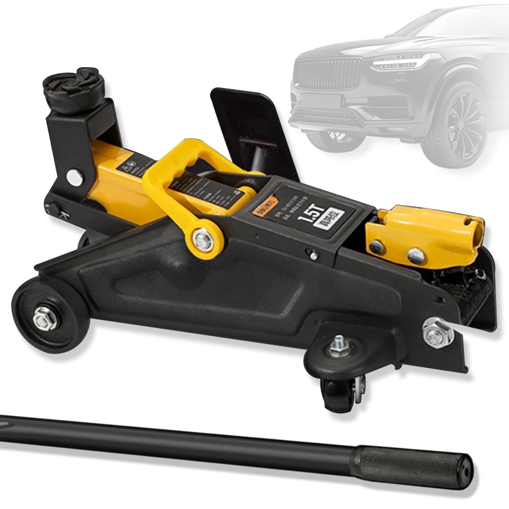 Floor Jack 1.5 Ton Capacity Fast Lift Service Jack Steel Heavy Duty ...