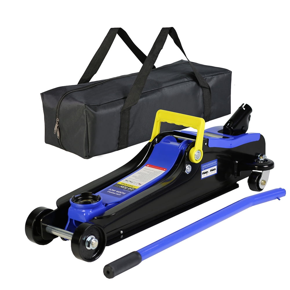 Low Profile Floor Jack, Heavy Duty Steel Racing Floor Jack with Single ...