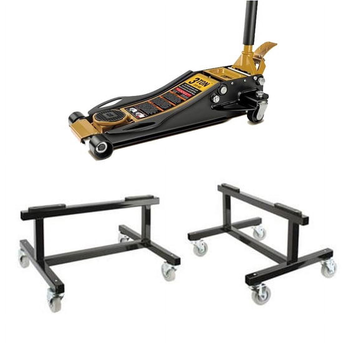 Low Profile Garage Floor Jack and Sprint/Midget Car Stands, 3 Ton ...