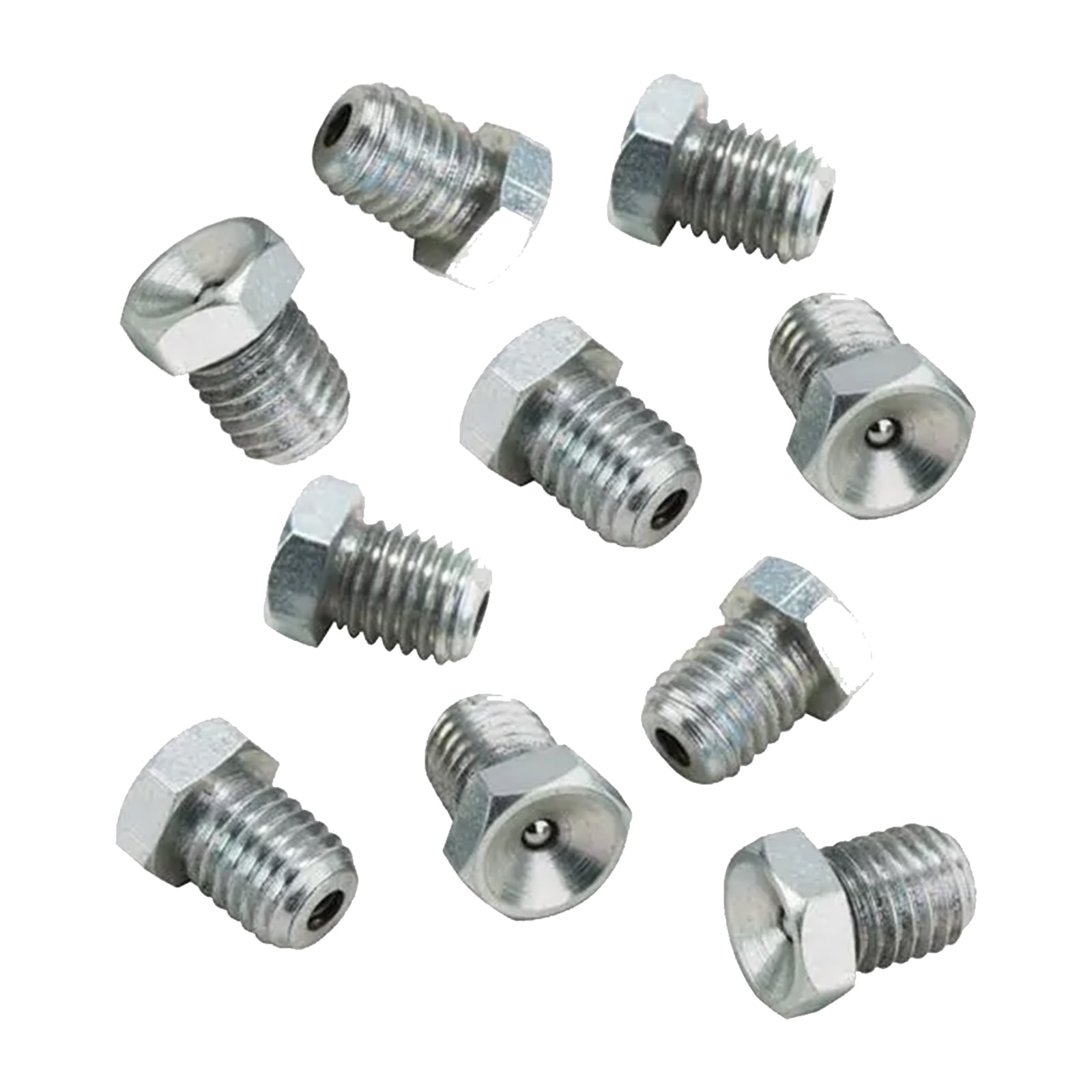 Low Profile Grease Zerks, 10 Pack - Ideal for Spindles, Areas Needing ...