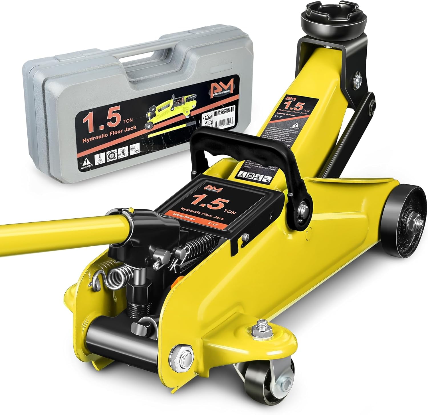 Low Profile Hydraulic Trolley Service/Floor Jack, 1.5 Ton (3000 lbs ...