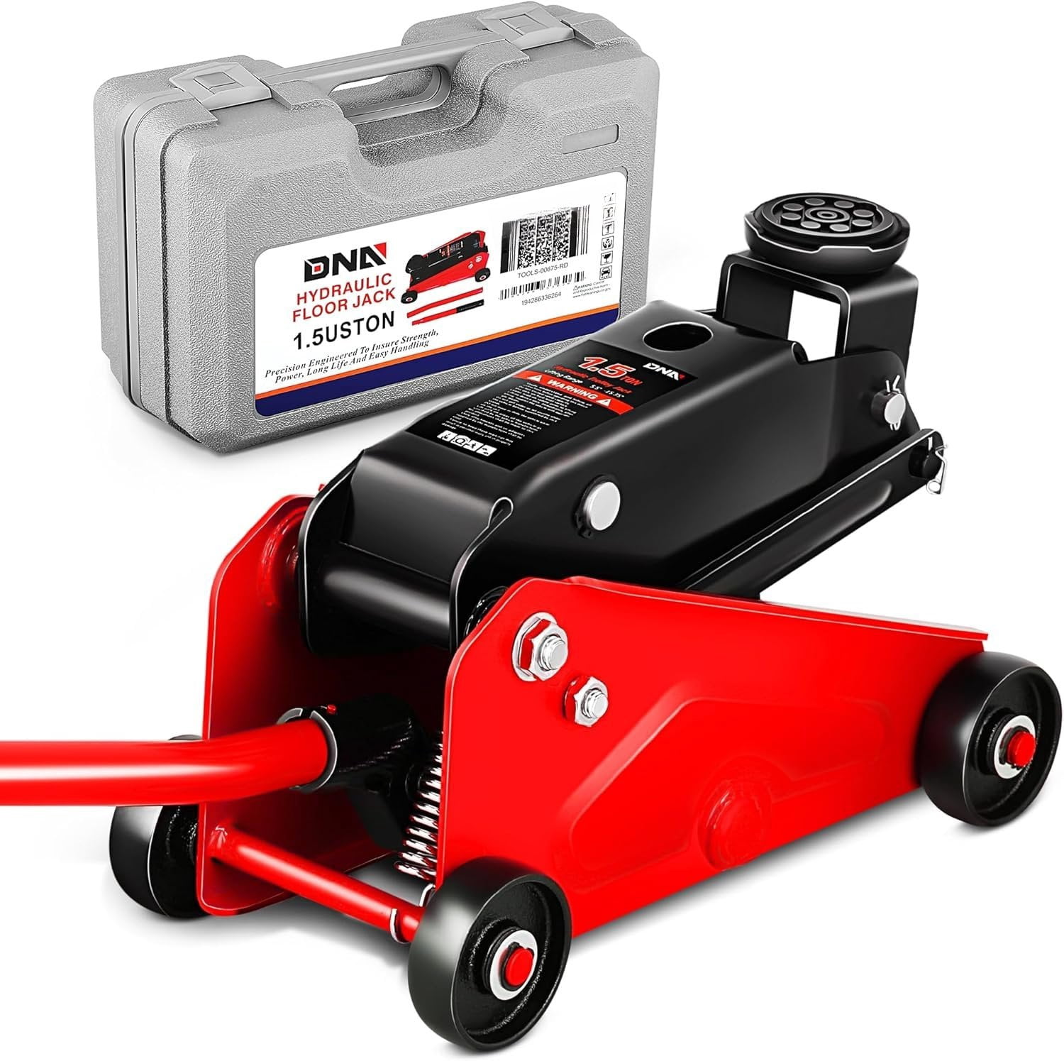 Low Profile Hydraulic Trolley Service/Floor Jack, 1.5 Ton (3000 lbs ...