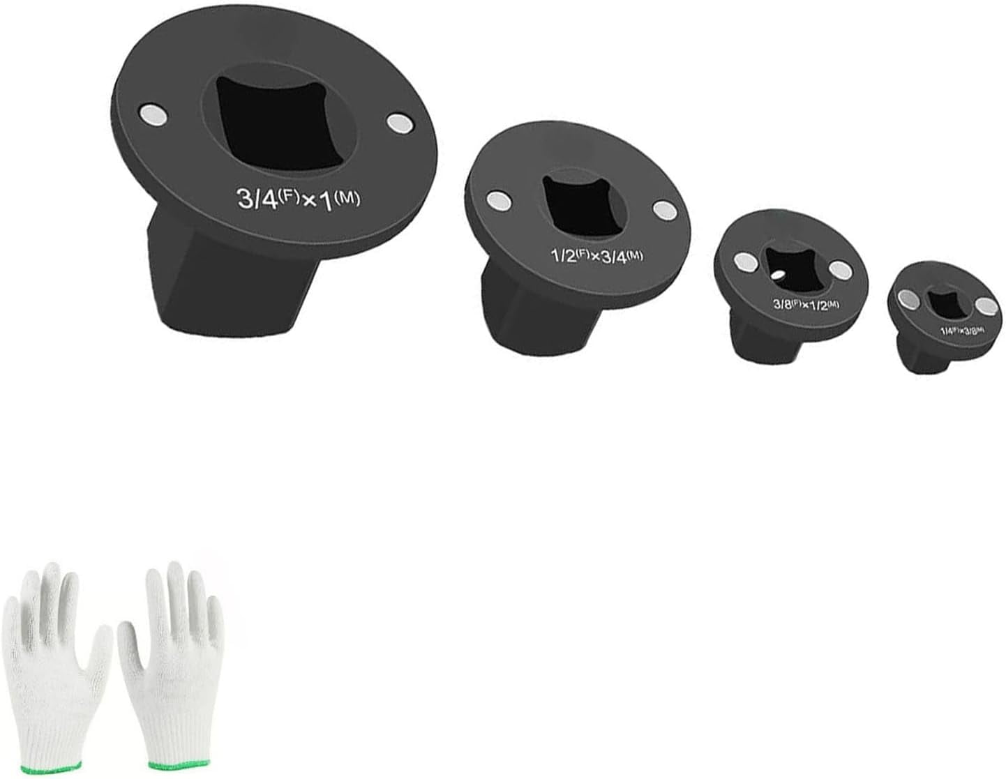 Low Profile Impact Socket Adapter Set, Upgrade 4pcs Magnetic Drive ...