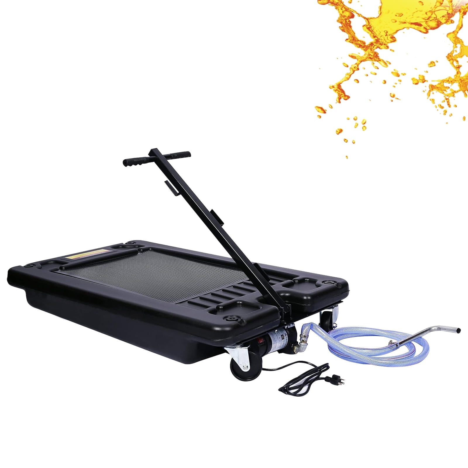 Low Profile Oil Drain Pan, Oil Drain Pan - Folding Handle, Heavy-Duty ...