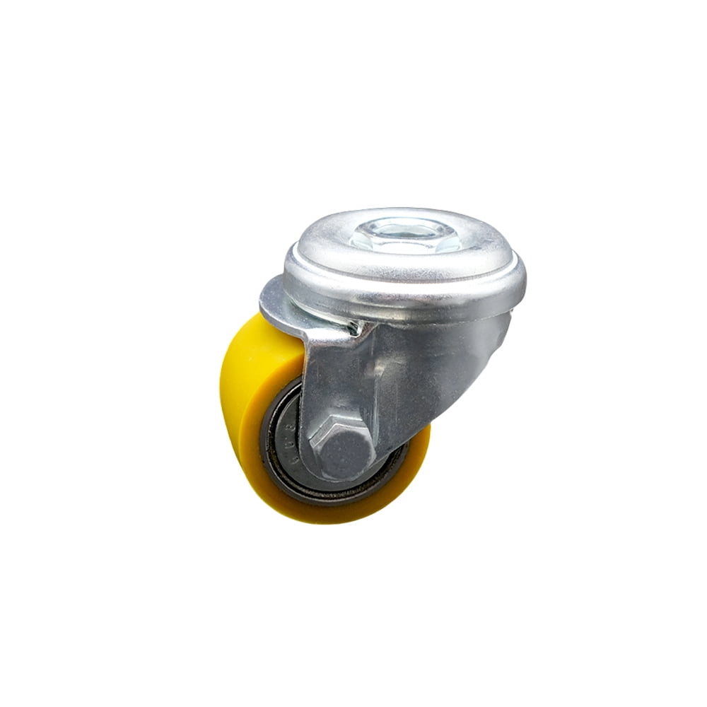 Low Profile Polyurethane 35mm Wheel Bolt Hole Caster Service Caster ...