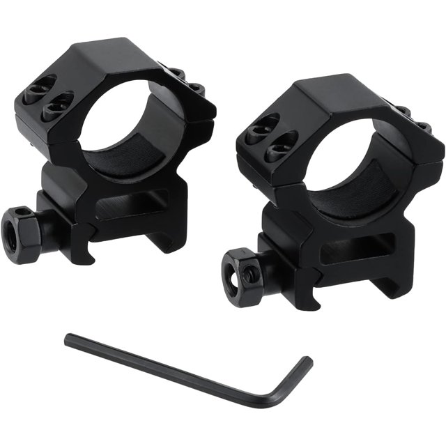 Low Profile Scope Rings - 25.4mm Adapter Mount Rings with 20mm Weaver ...