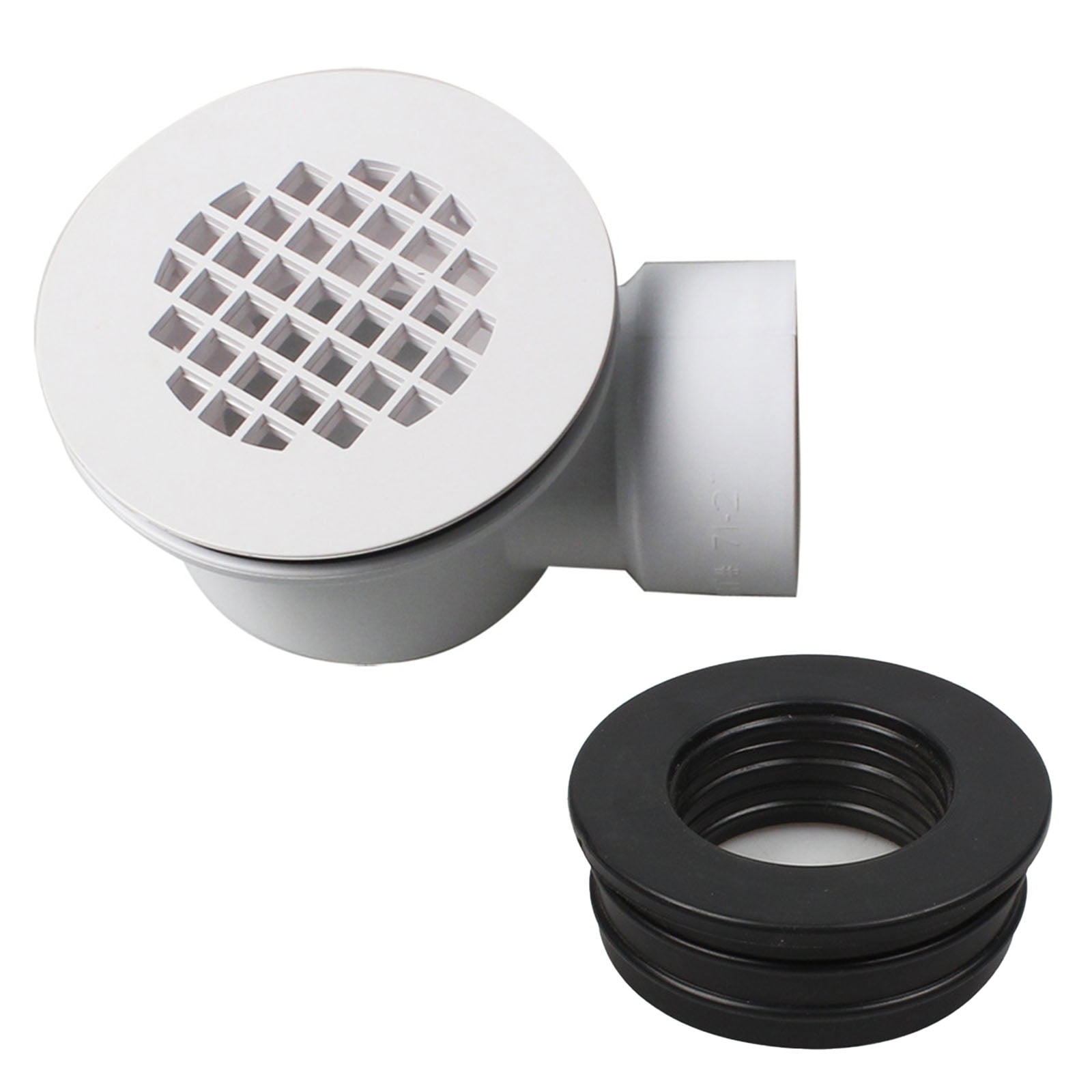 Low Profile Shower Drain, 1.5\" Side Outlet Drain Assembly - Walmart.com