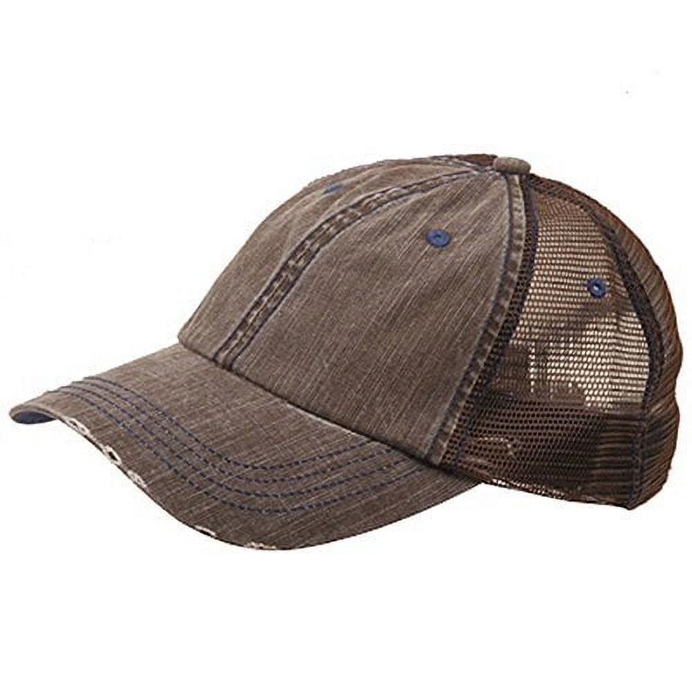 Low Profile Special Cotton Mesh Cap-Brown - Walmart.com