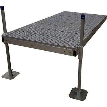Patriot Docks 16 Ft Straight Truss Boat Support Docks with Gray ...