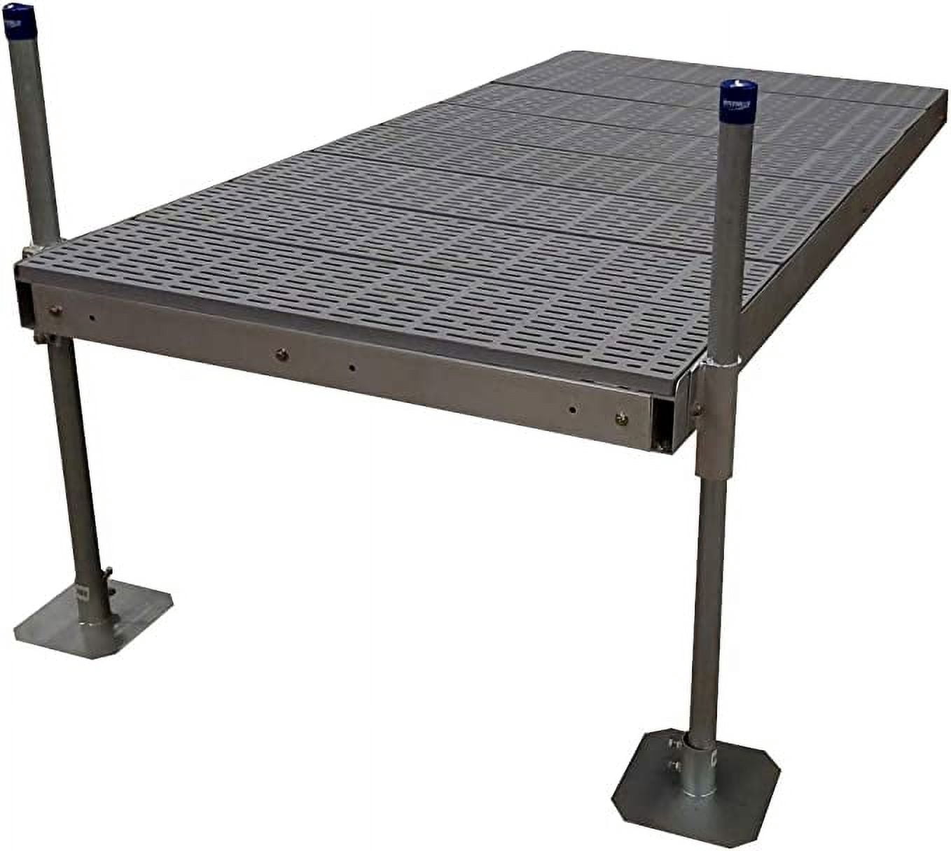 Patriot Low Pro Dock Kit with Gray Poly Decking, 6' Pipe, Marine Grade ...