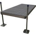 Patriot Low Pro Dock Kit with Gray Poly Decking, 6' Pipe, Marine Grade ...