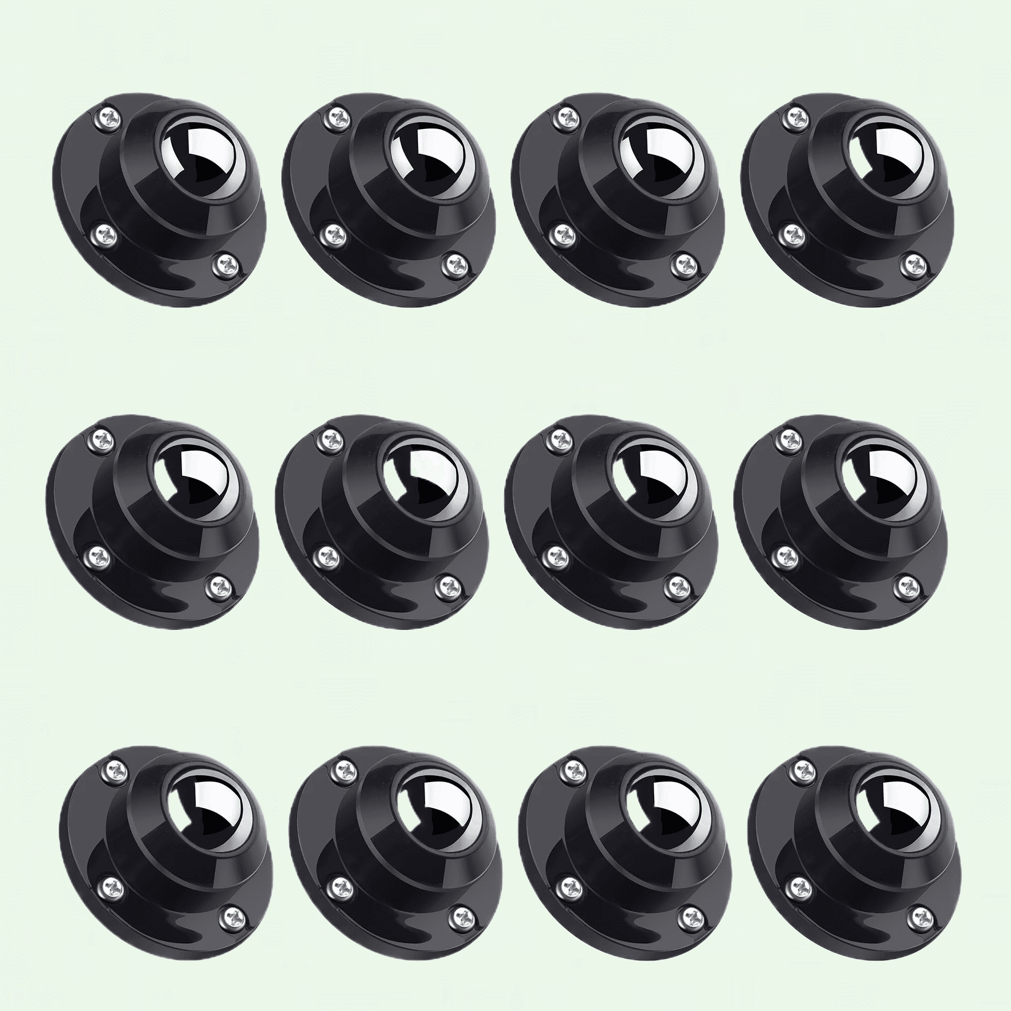 Low Profile Swivel Casters, 1 Inch Self Adhesive Caster Wheels for ...