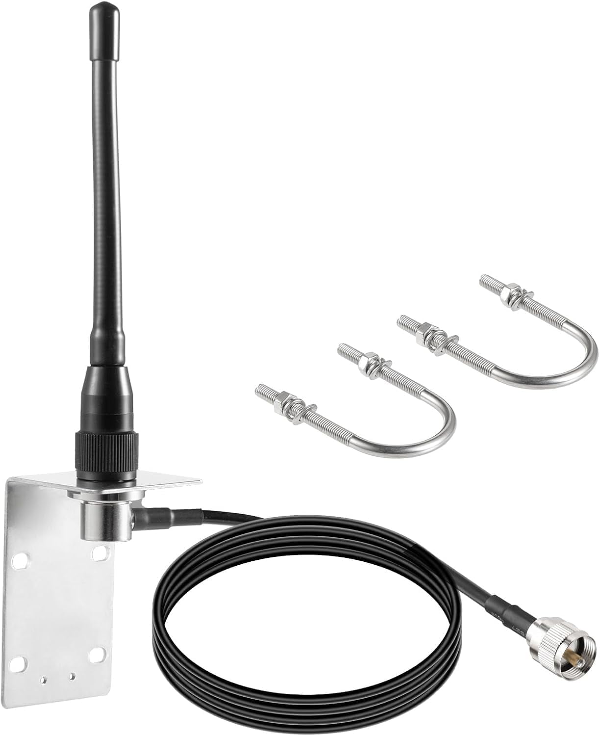 Low-Profile VHF Marine Radio Antenna with PL259 Connector 156-163MHz 16 ...