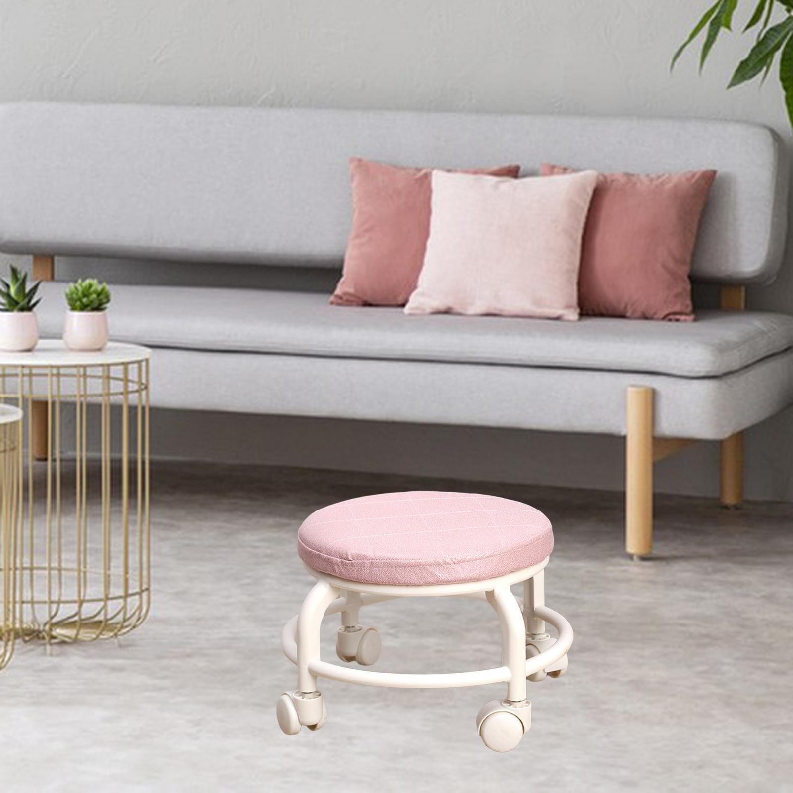 Low Roller Round Seat Low Height Rolling Stool Footrest Small 360 ...