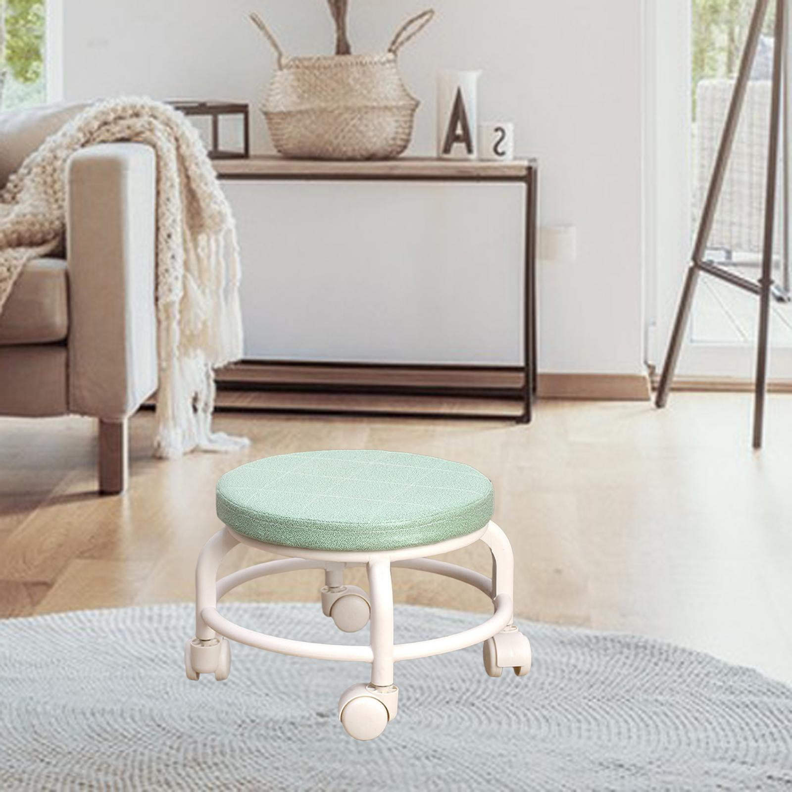 Low Roller Round Seat Pulley Wheel Stool Heavy Duty Small Comfortable ...