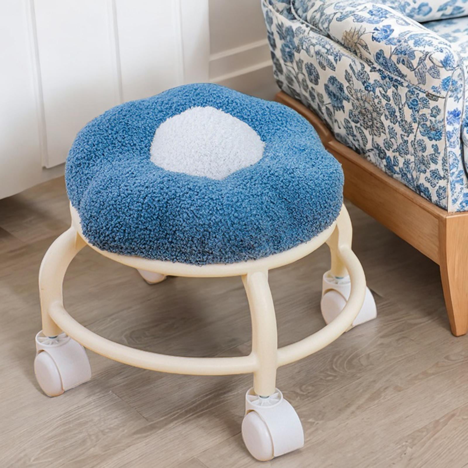Low Roller Seat Stool Pulley Wheels Stool Comfortable Heavy Duty Small ...