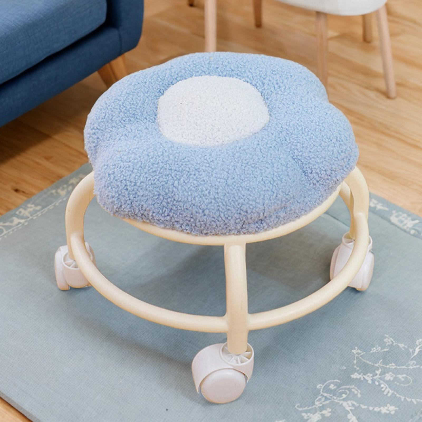 Low Roller Seat Stool Pulley Wheels Stool Comfortable Heavy Duty Small ...