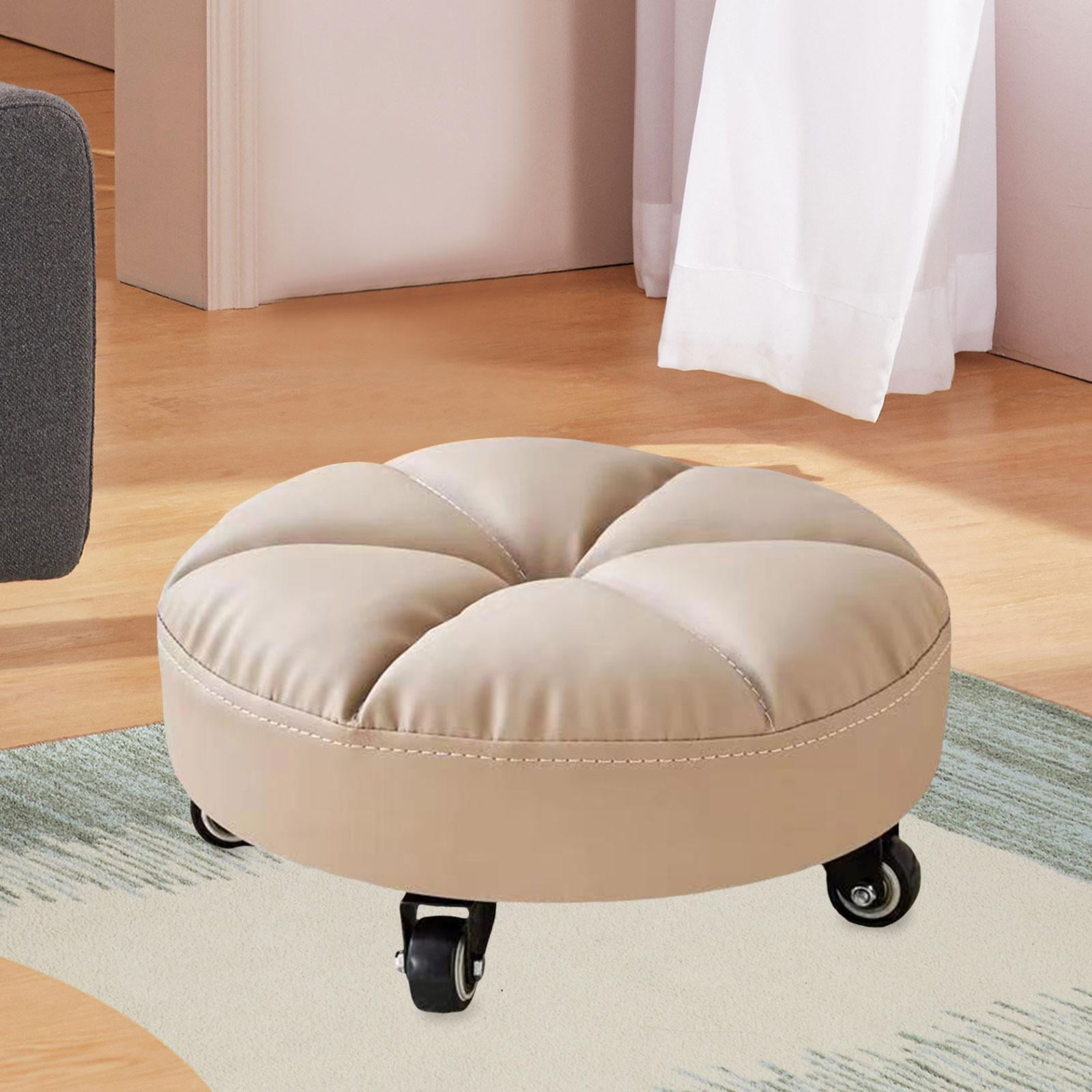 Low Rolling Stool Low Roller Seat Stool Sofa Foot Rest Heavy Duty ...