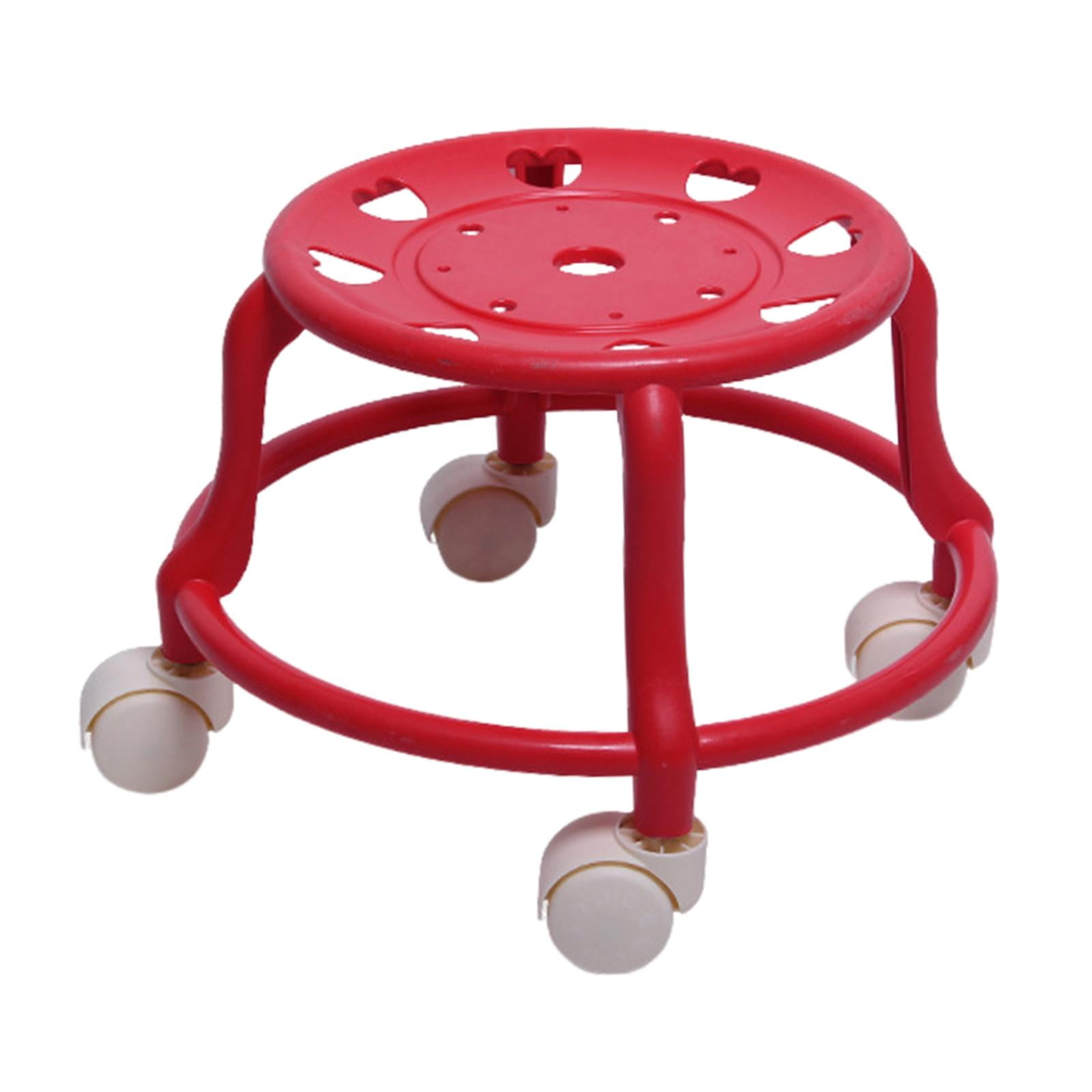 Low Rolling Stool with Caster Wheels Lightweight Heavy Loading Sturdy ...