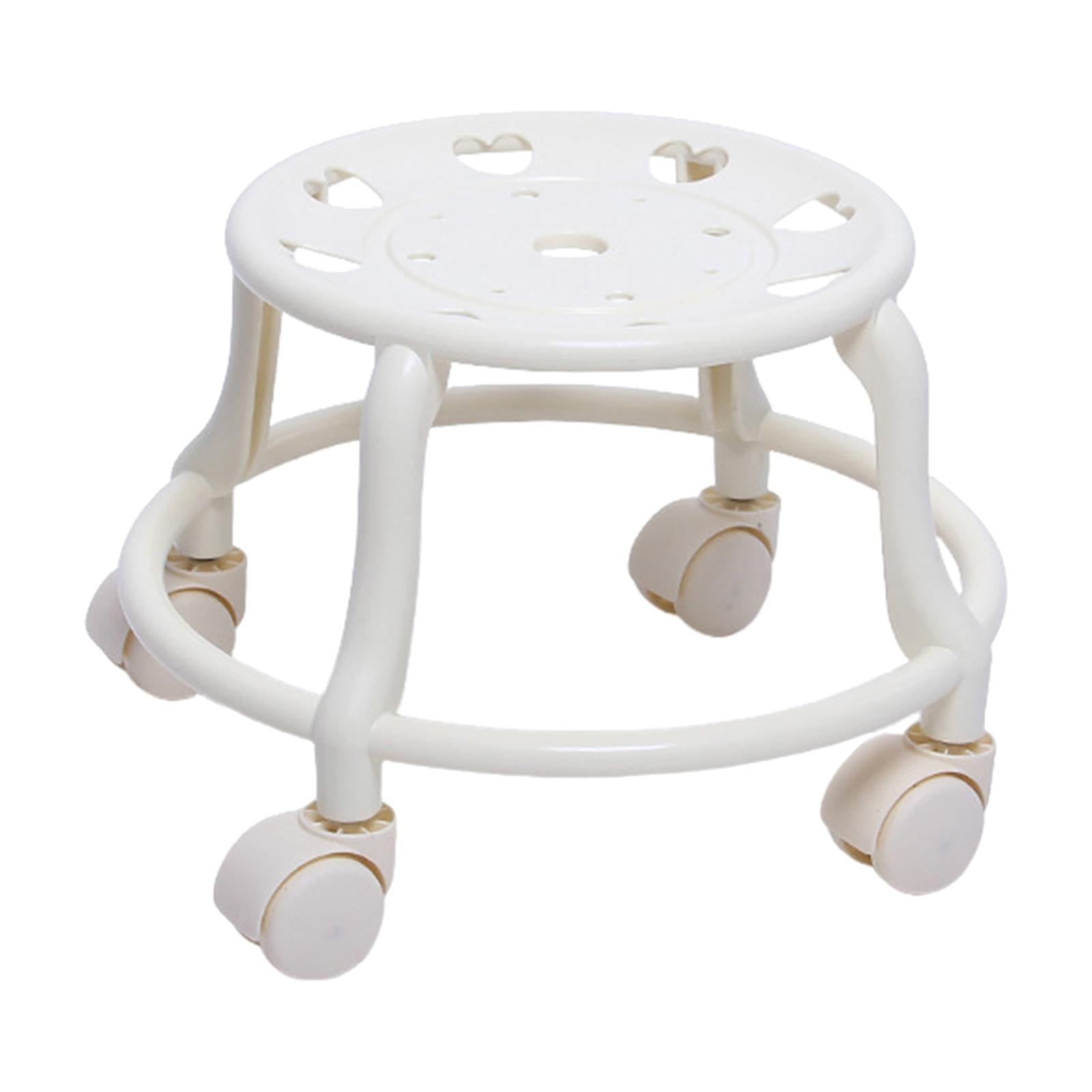 Low Rolling Stool with Caster Wheels Lightweight Heavy Loading Sturdy ...