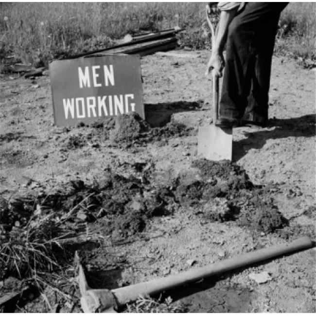 Low Section of Man Digging Ground Poster Print - 18 x 24 in. - Walmart.com