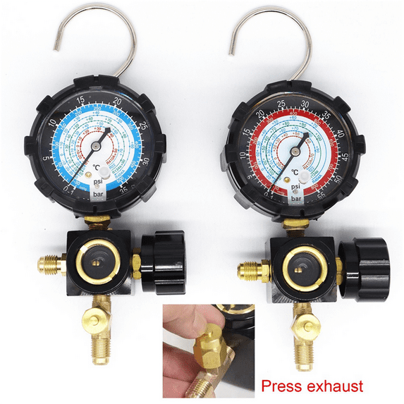 Low Side Pressure Gauge R410A R22 R404A Single Manifold Gauge with ...
