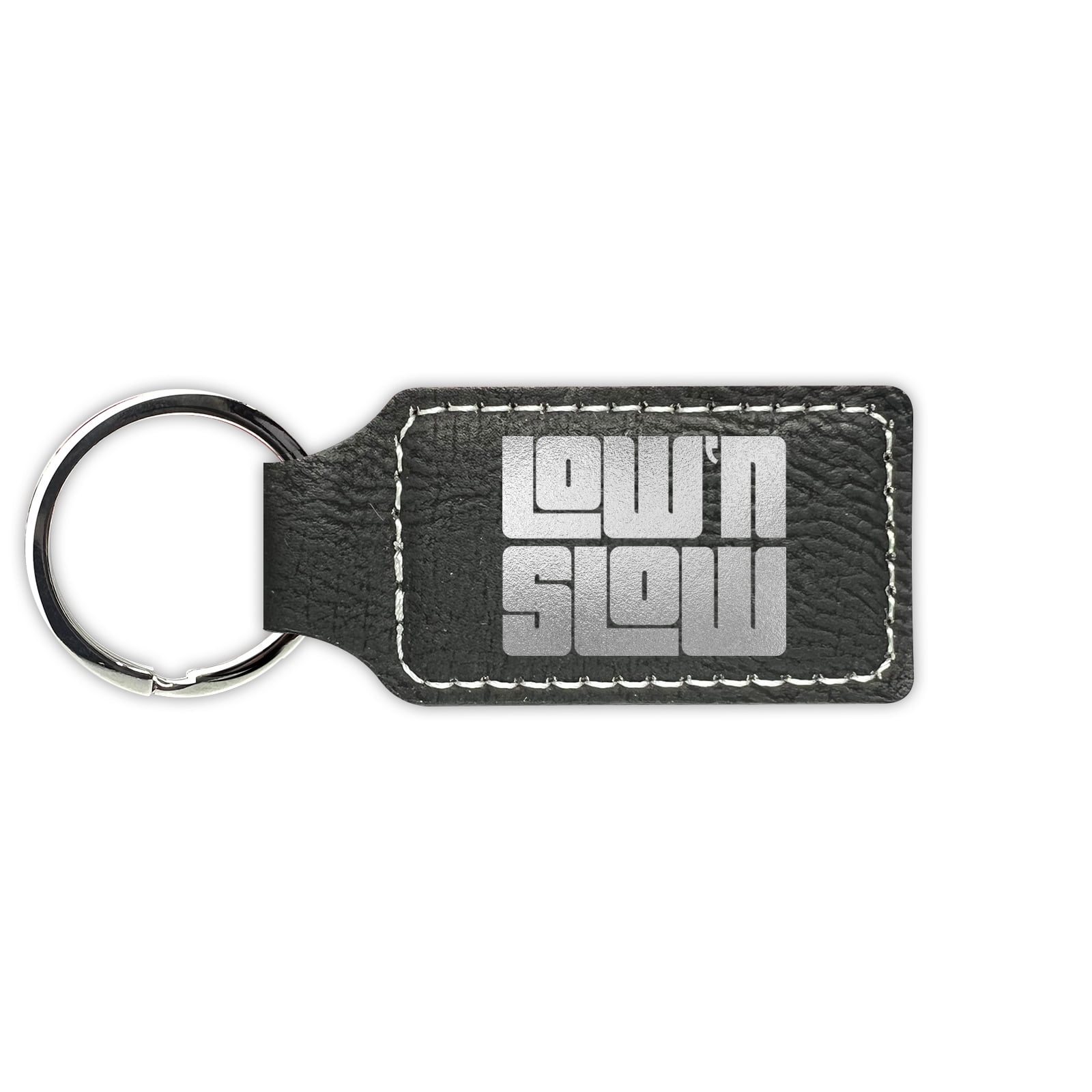 Low & Slow Keychain Leatherette Rectangle - Laser Engraved - Many ...