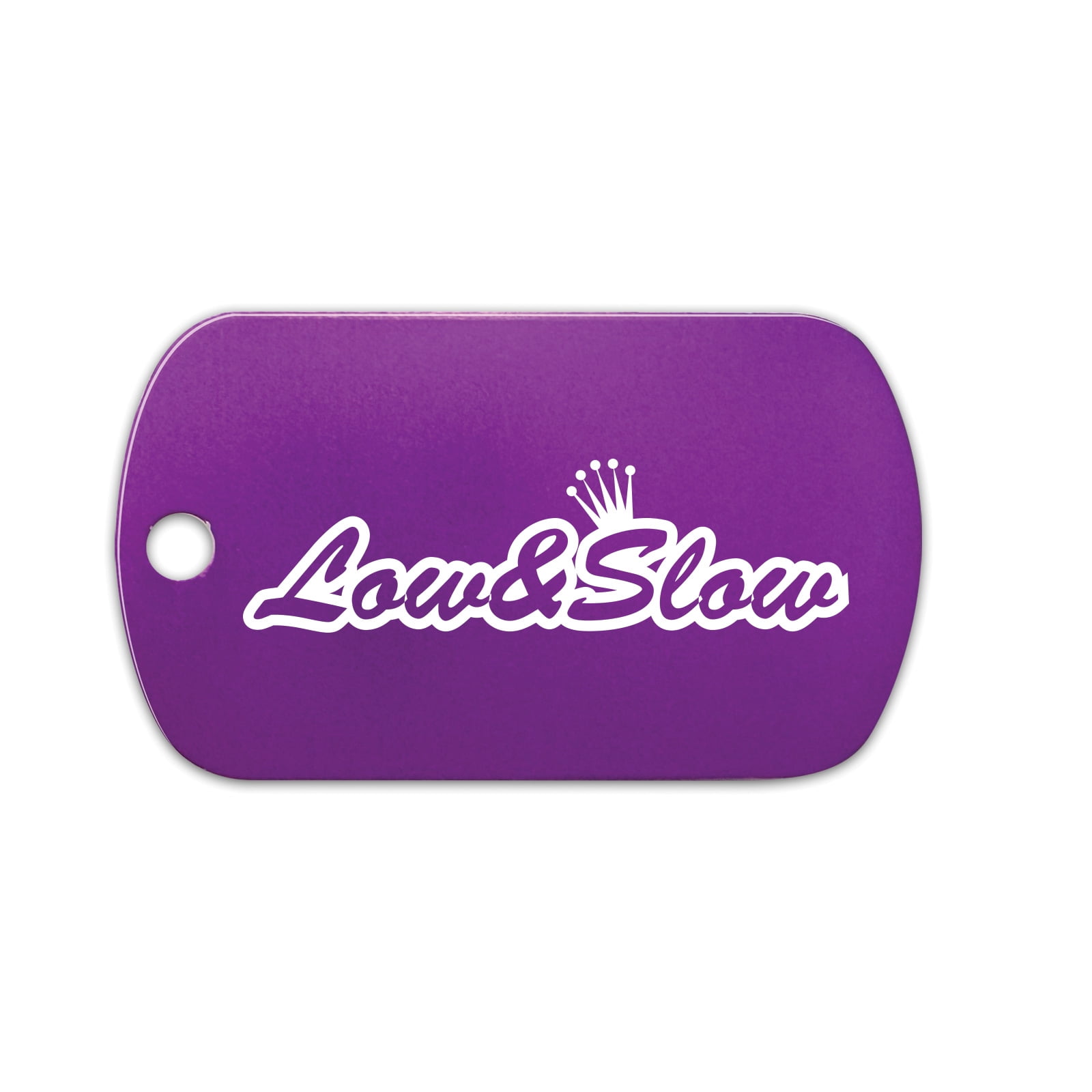 Low & Slow V2 GI Dog Tag Aluminum Keychain euro jdm ver 2 - Purple ...