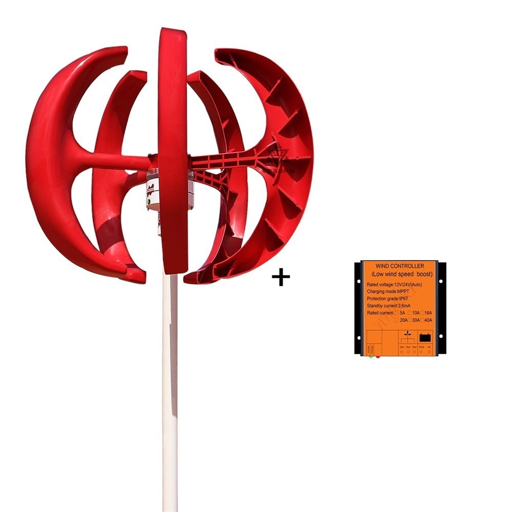 Low Speed 2M/S 12V 24V AC 400W Vertical Wind Turbine Generator Home ...