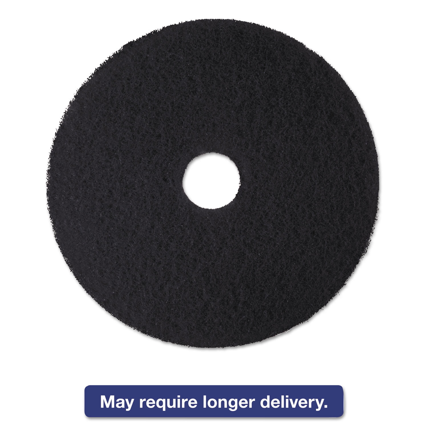 3M Low-Speed High Productivity Floor Pads 7300 18-Inch Black 5/Carton ...