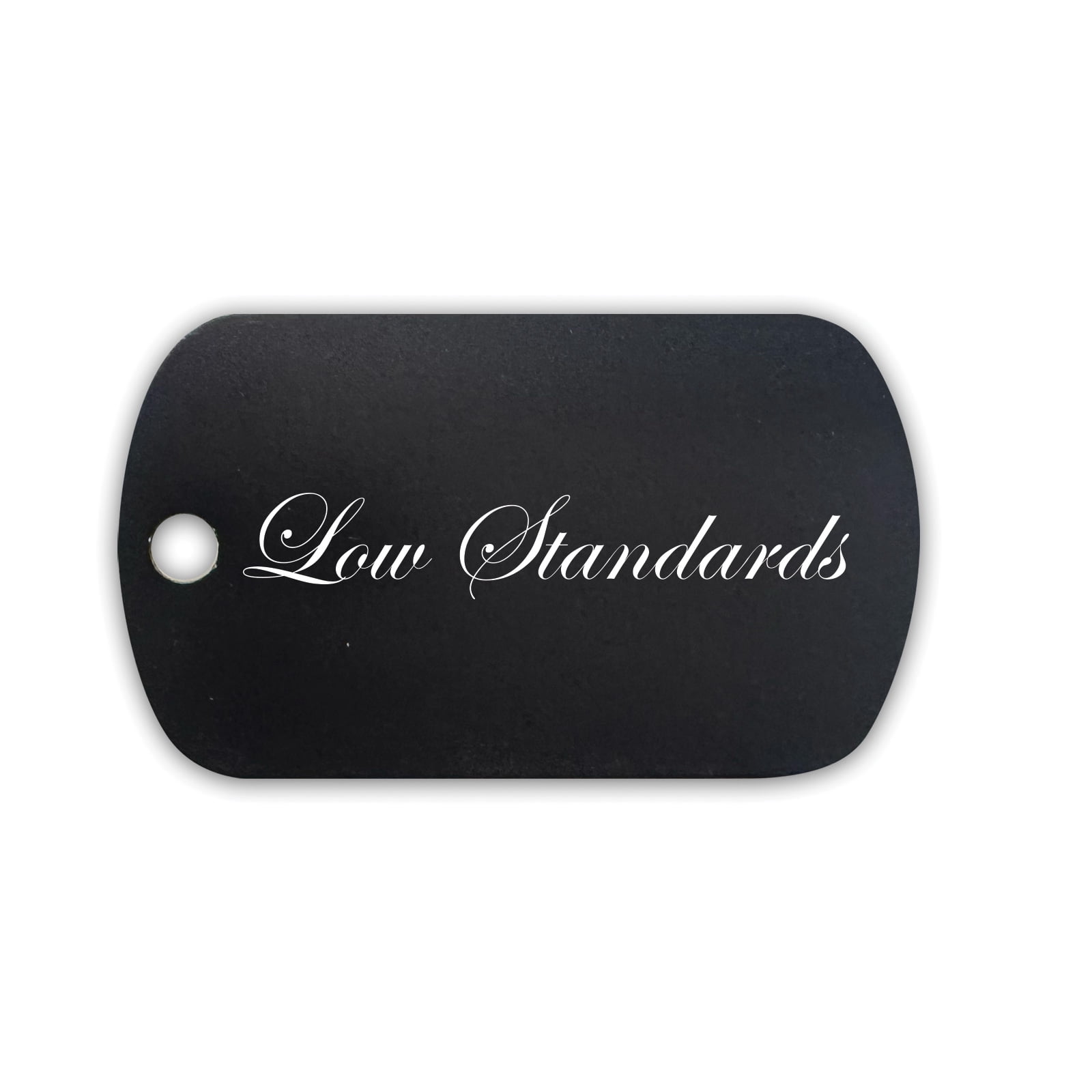 Low Standards GI Dog Tag Aluminum Keychain bippu vip stance drift jdm ...