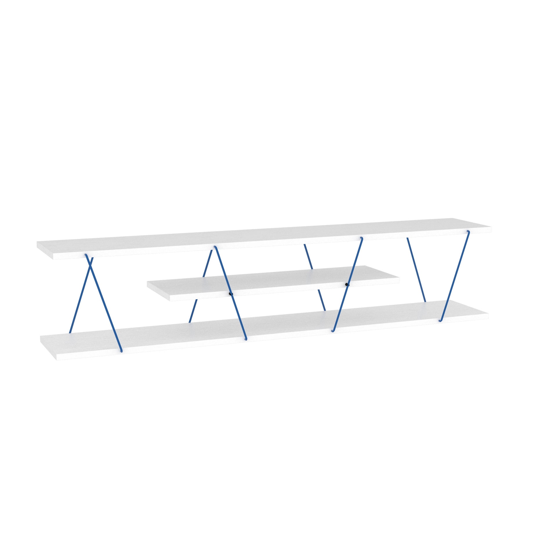 Low TV Unit / Solid Wood Construction, 4 Shelves Design / Suitable for ...