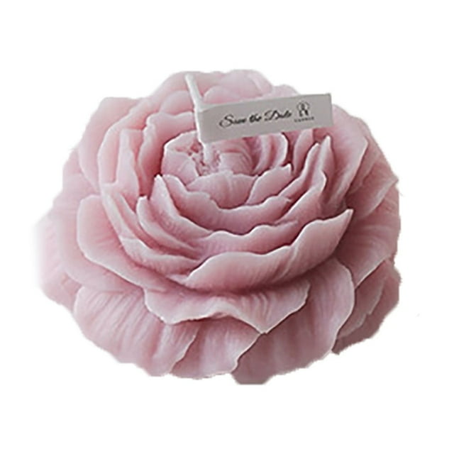 Low Temperature Candles Flower Shaped Scented Candles BurgundyPeony ...