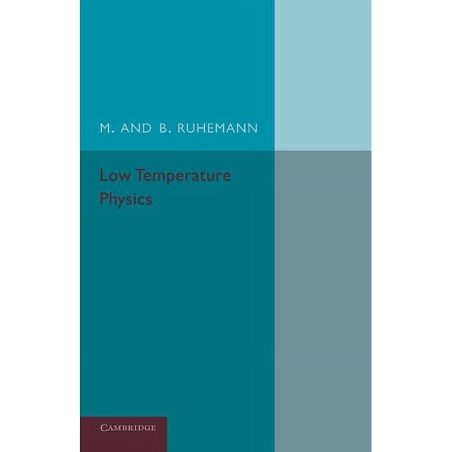 Low Temperature Physics (Paperback) - Walmart.com