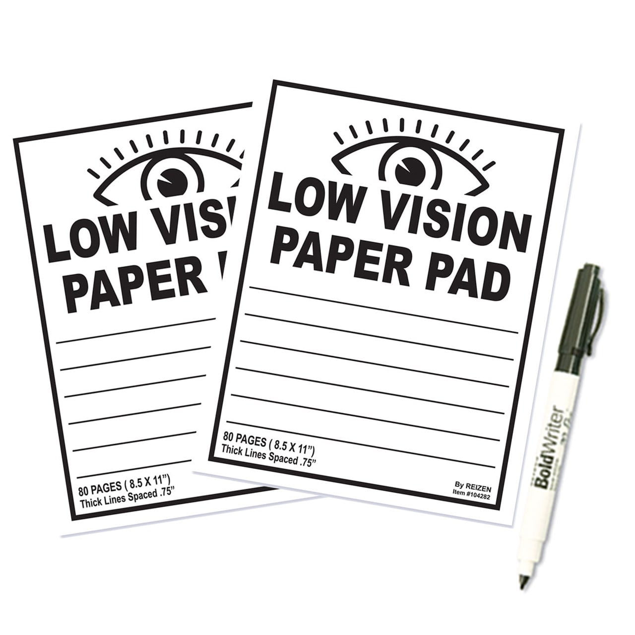 Low Vision Paper Notebooks- Set of 2 - Walmart.com